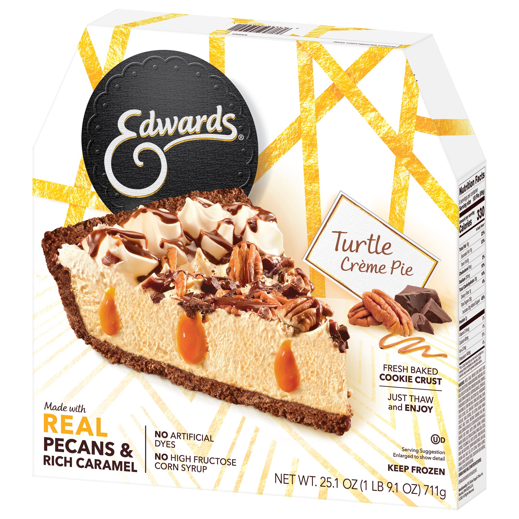 EDWARDS® Turtle Crème Pie – Edwards Desserts