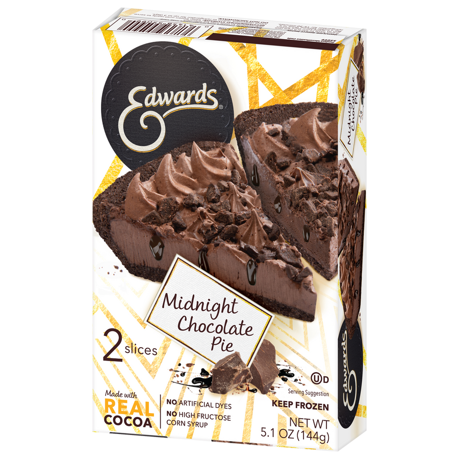 EDWARDS® Midnight Chocolate Pie – 2 slices – Edwards Desserts