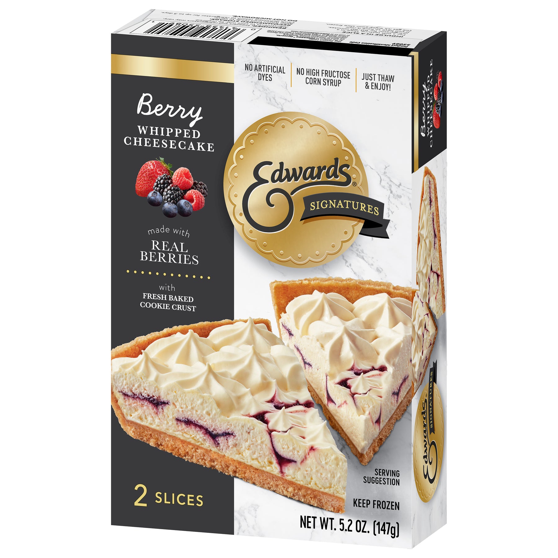EDWARDS® Signatures Berry Whipped Cheesecake - 2 Slices – Edwards Desserts