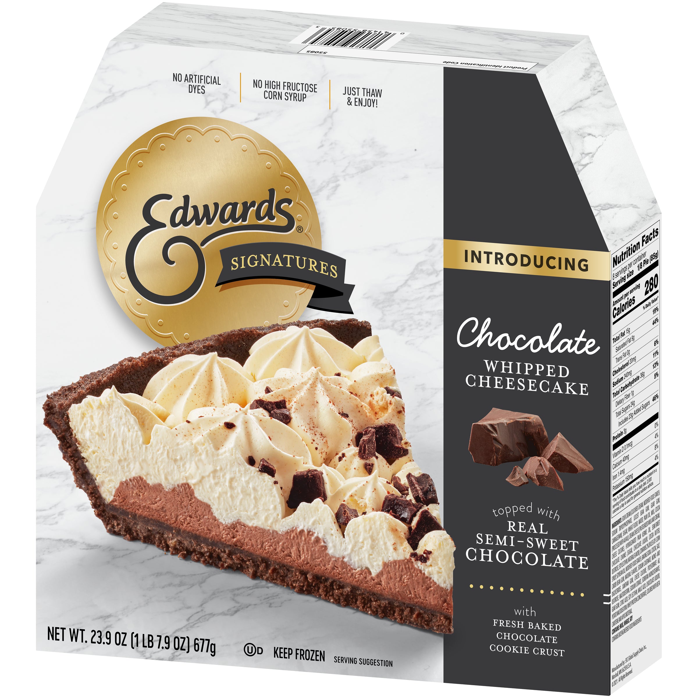 EDWARDS® Signatures Chocolate Whipped Cheesecake – Edwards Desserts